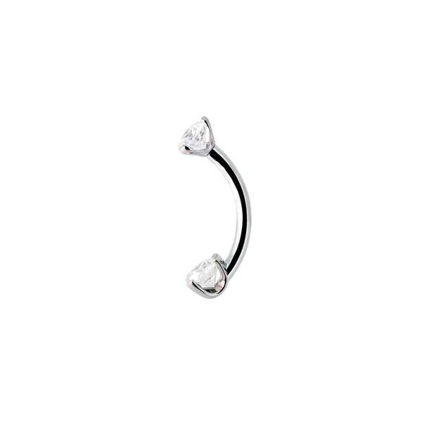 Industrial Strength Odyssey Diamond Navel Curve - Isha Body Jewellery