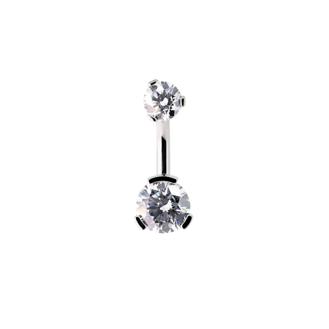 Industrial Strength Odyssey Diamond Navel Curve - Isha Body Jewellery