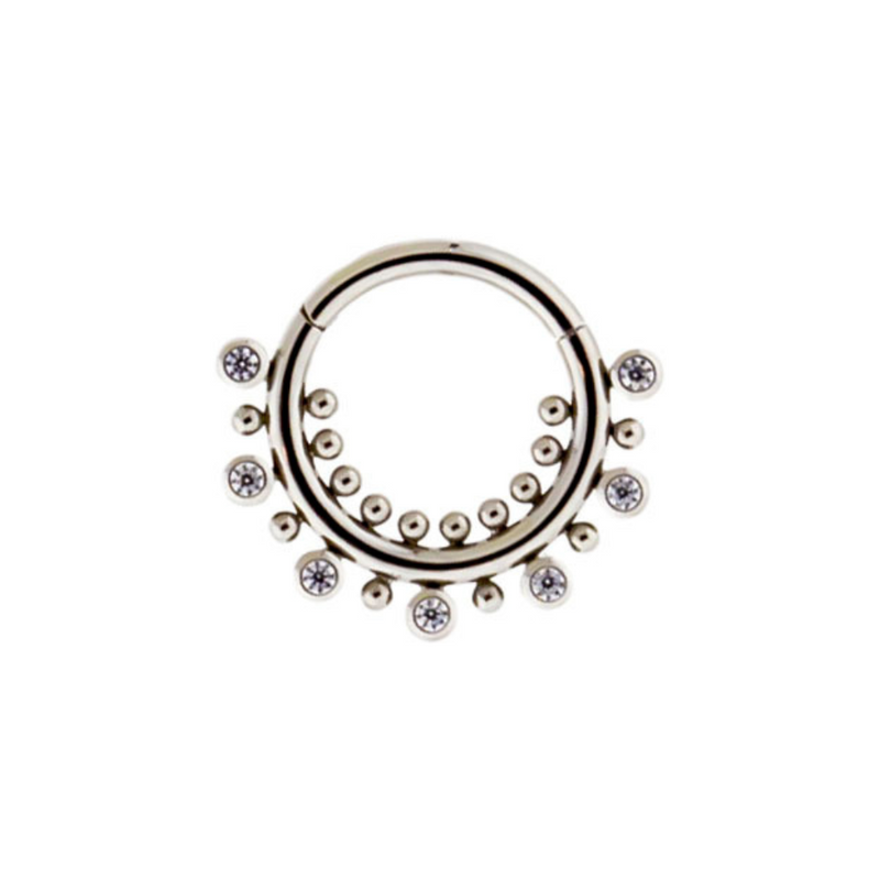 Khrysos Titanium Gina Clicker - Isha Body Jewellery