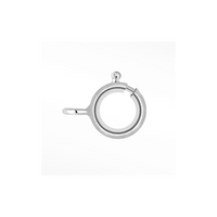 Perma Jewel Sterling Silver Round Spring Clasp - Isha Body Jewellery