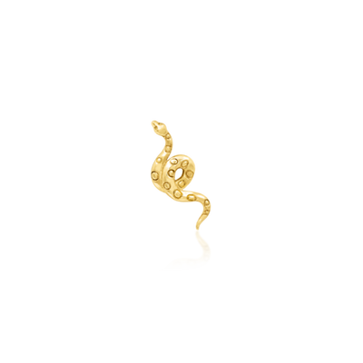 Junipurr 14ct Gold Textured Snake End - Isha Body Jewellery